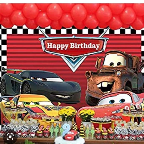 Party Supplies | Racing Story Route 66 Car Photography Backdrop Red ...